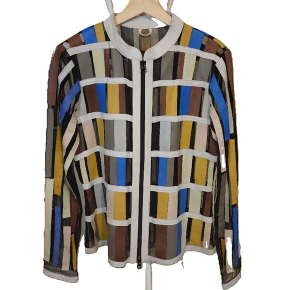 Jackets & Coats | Cartise Paneled Leather Jacket In Size Small | Poshmark